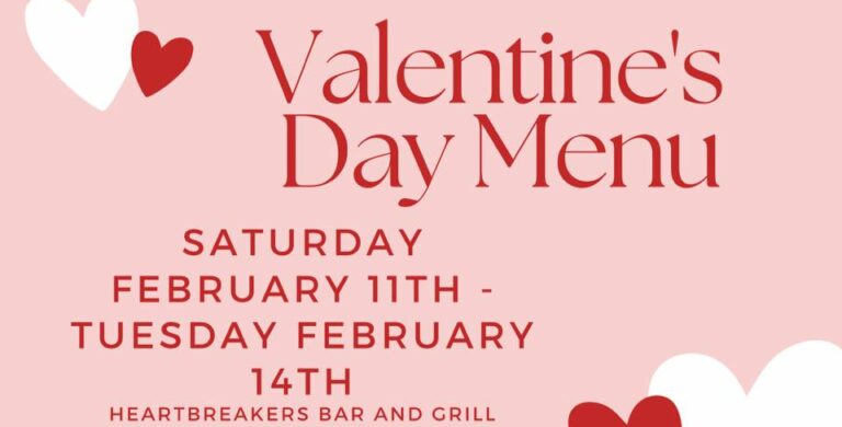 Valentine's Day Menu at Heartbreakers » GO Chippewa County Wisconsin
